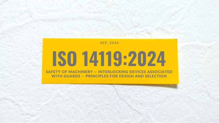 新しい ISO 14119:2024 Safety of machinery - Interlocking devices associated with guards ...